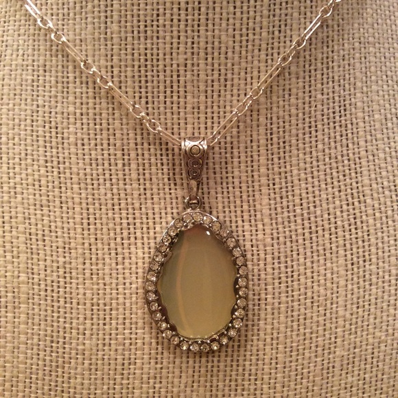 Handmade | Jewelry | Authentic Sterling Silver Chain With Cz Pendant ...